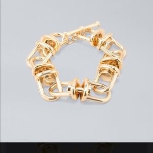Ann Taylor | Jewelry | Whbm Link And Bolt Goggle Bracelet | Poshmark